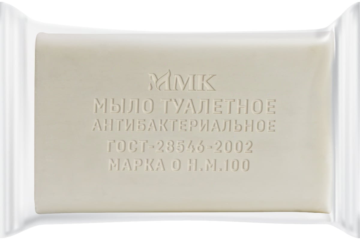 Туалетное мыло ММК 100 гр. "Антибактериальное" в прозрачной обертке ...