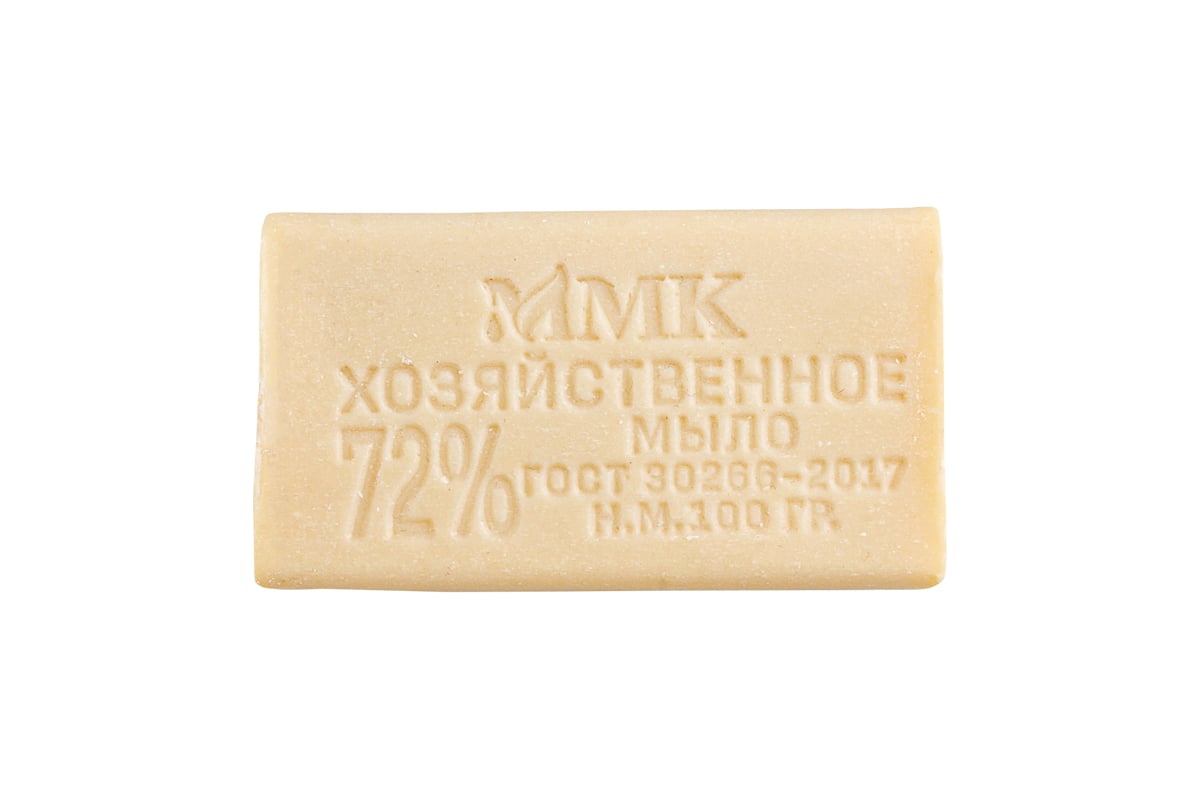 Хозяйственное мыло ММК 100 гр. 72 % в цветной обертке флоупак МКХ0521 ...