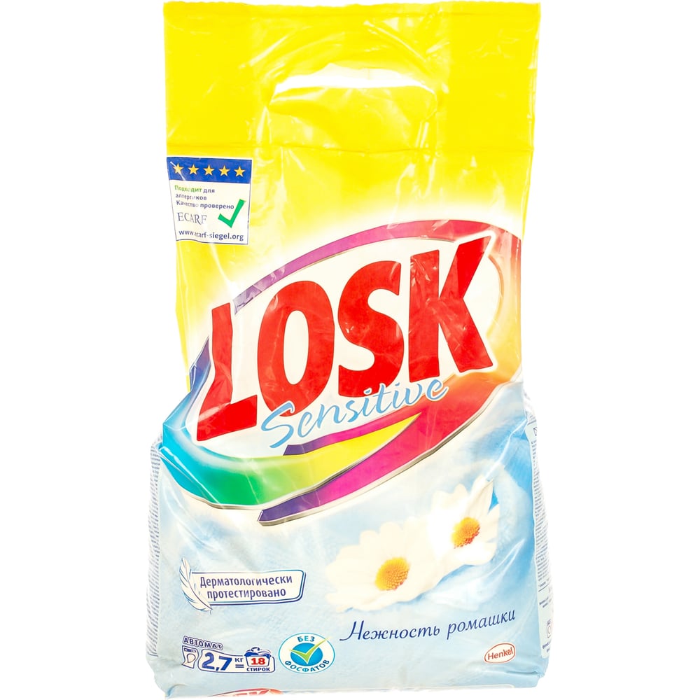 Стиральный порошок автомат 2.7 кг Sensitive LOSK 2480502 606073 ...