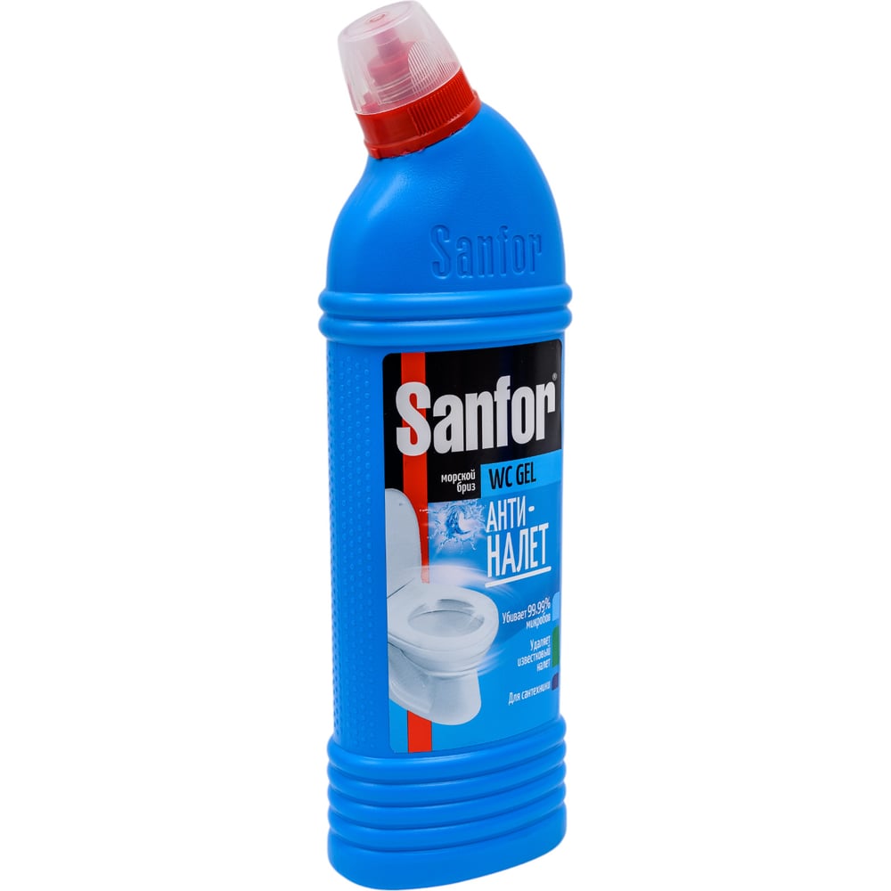 Средство для уборки туалета 750 г WC gel Морской бриз SANFOR 1549 601959 - выгодная цена, отзывы ...