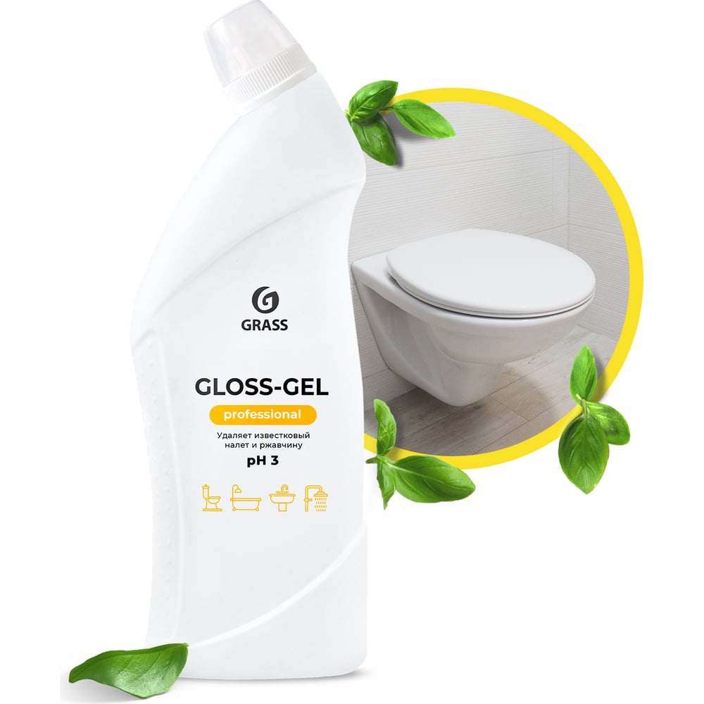 Чистящее средство для любых поверхностей Грасс Gloss Gel Professional ...