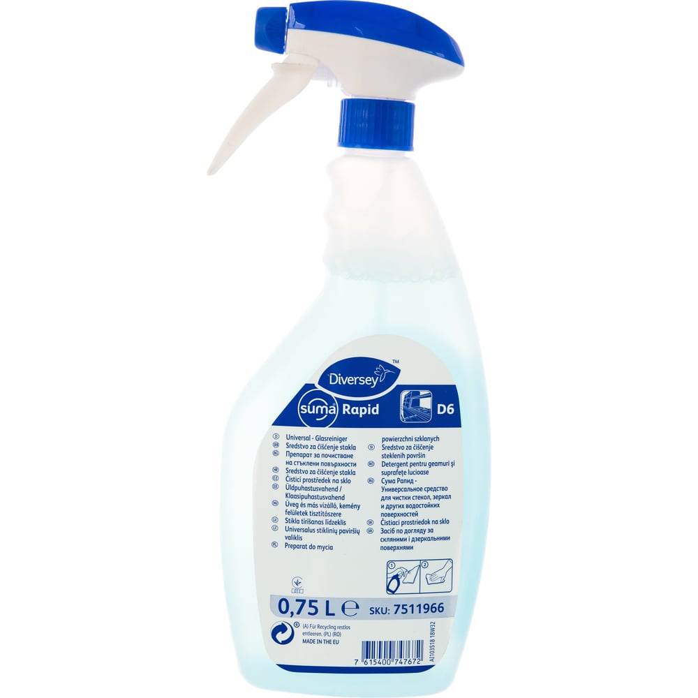 Средство для мытья стеклянных поверхностей Diversey Suma Rapid D6 ...
