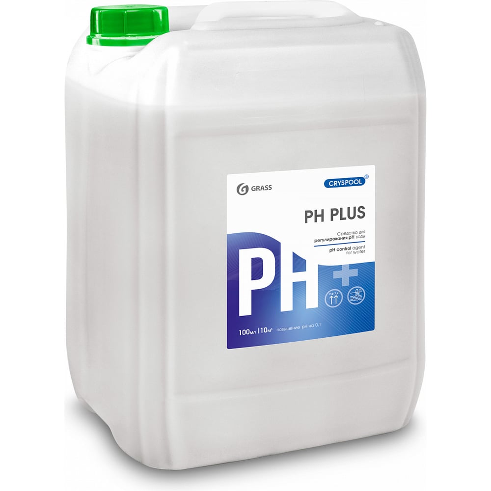 Средство Grass CRYSPOOL рН plus для регулирования pH воды канистра 23кг 150002 - выгодная цена ...