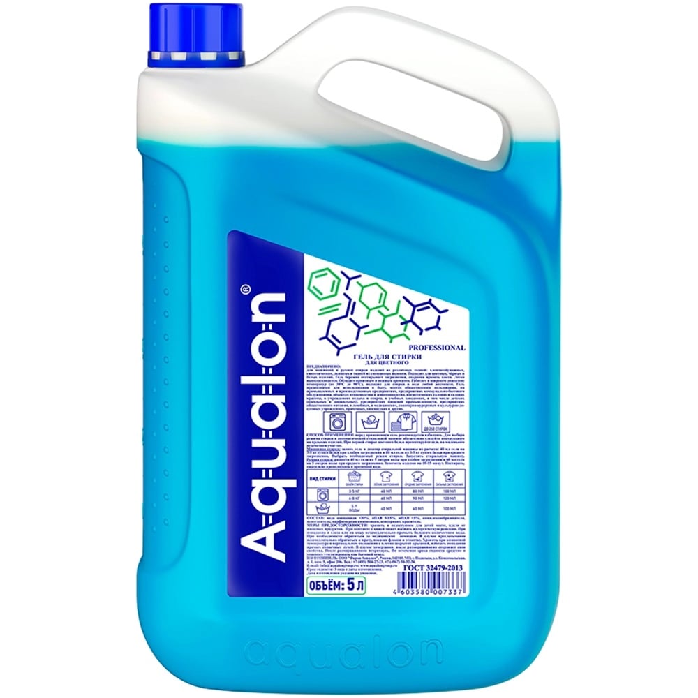 Гель для стирки AQUALON 5 л, для цветного 4шт 207337 - выгодная цена, отзывы, характеристики ...