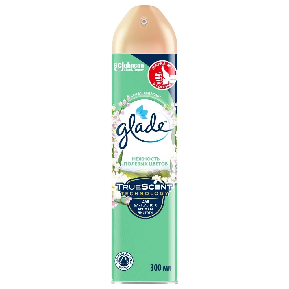 Аэрозоль GLADE Нежность полевых цветов, 300 мл 864952 - выгодная цена ...