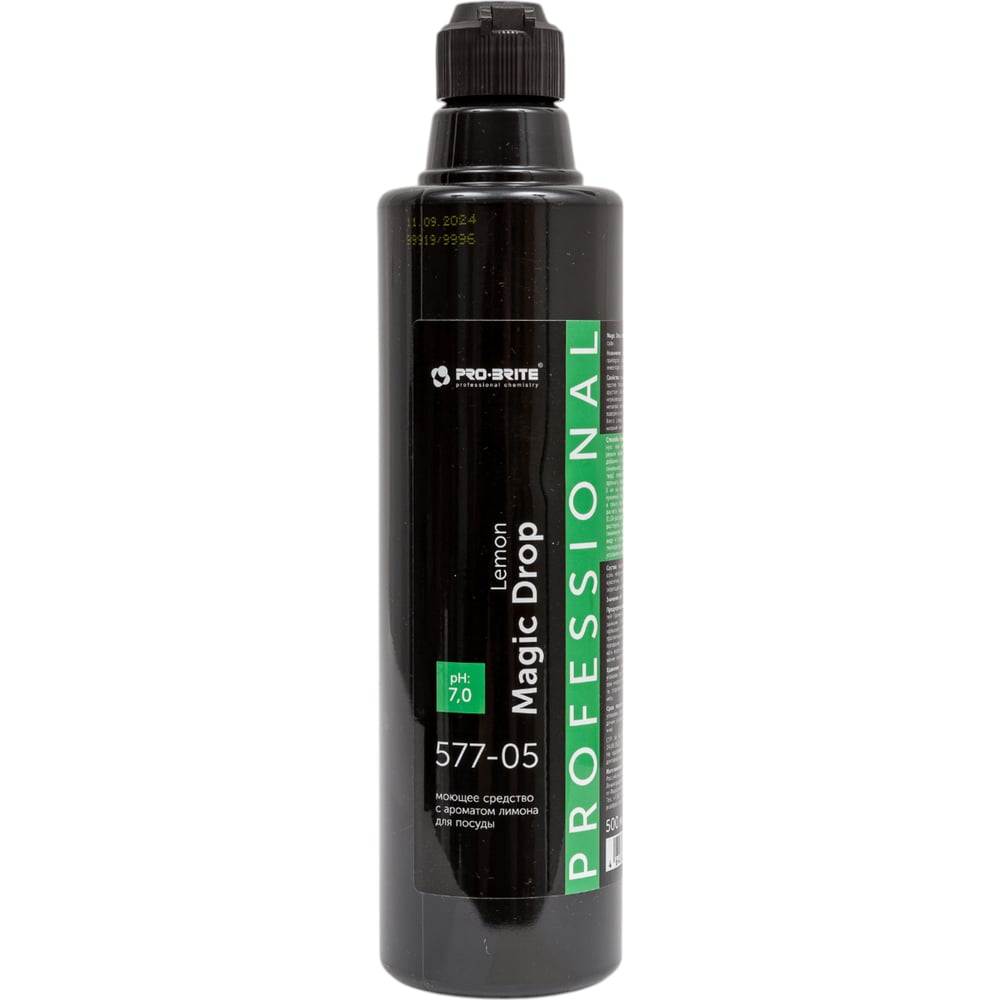 Моющее средство для мытья посуды Pro-Brite MAGIC DROP Lemon с ароматом лимона, 0.5 л 577-05 ...