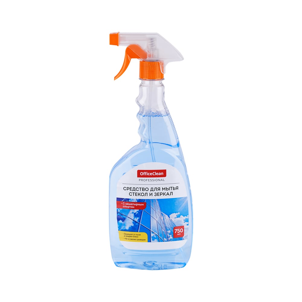 Средство для мытья стекол и зеркал OfficeClean Professional с ...
