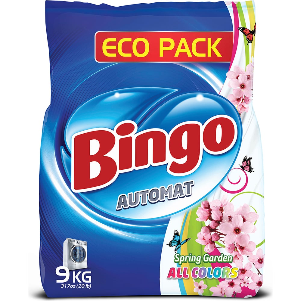 Стиральный порошок BINGOSOFT Автомат ALL COLORS Spring Garden, 9 кг ...