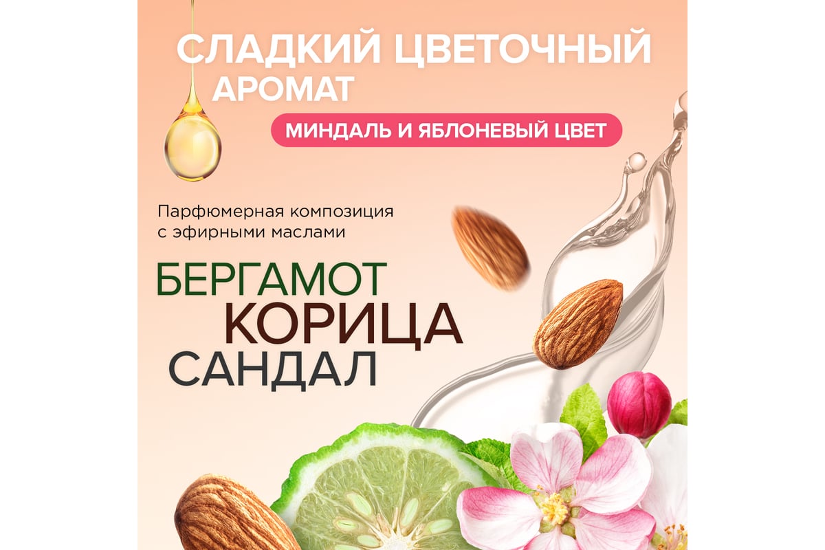Освежитель воздуха SYNERGETIC Миндаль и яблоневый цвет 380 мл 900001 ...