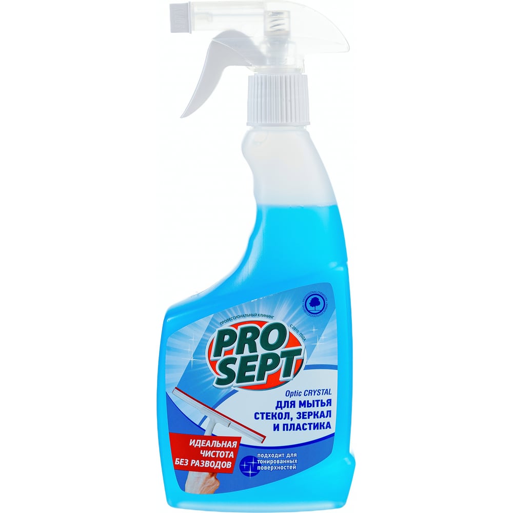 Средство Optic Crystal для мытья стекол и зеркал (0.5 л) PROSEPT 114-0 - выгодная цена, отзывы ...