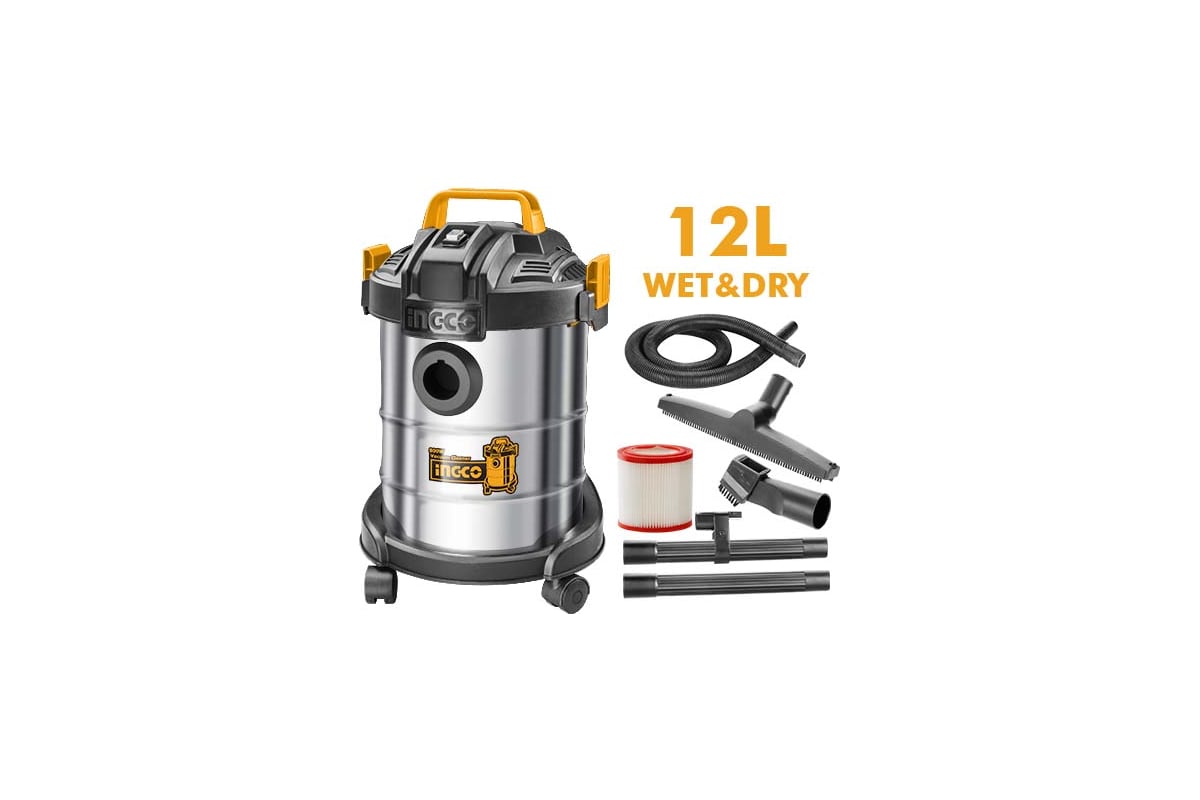Строительный пылесос INGCO 12 л VC14122 - выгодная цена, отзывы ...