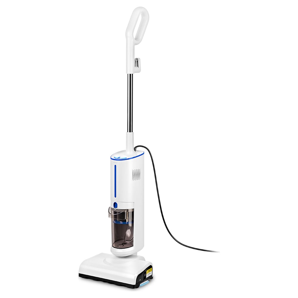 Вертикальный паровой пылесос KITFORT "2 в 1" бело-синий КТ-5157-3 ...