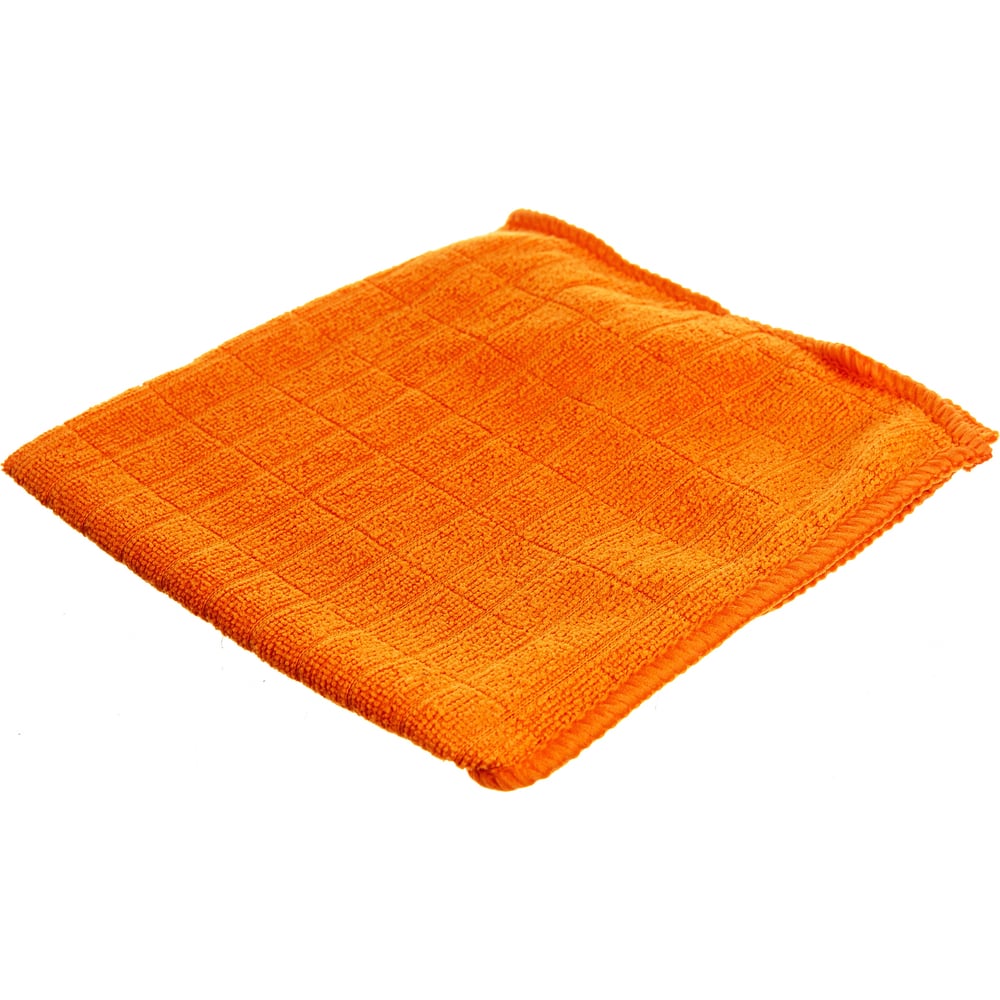 Универсальная вафельная салфетка из микрофибры Рыжий кот M-03 оранжевая ...