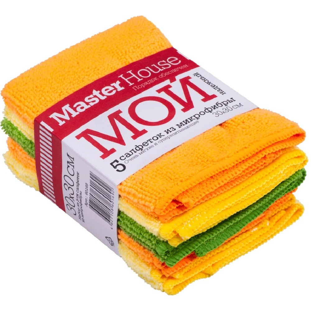 Набор салфеток из микрофибры Master House Мой надежный MH1 5 шт ...