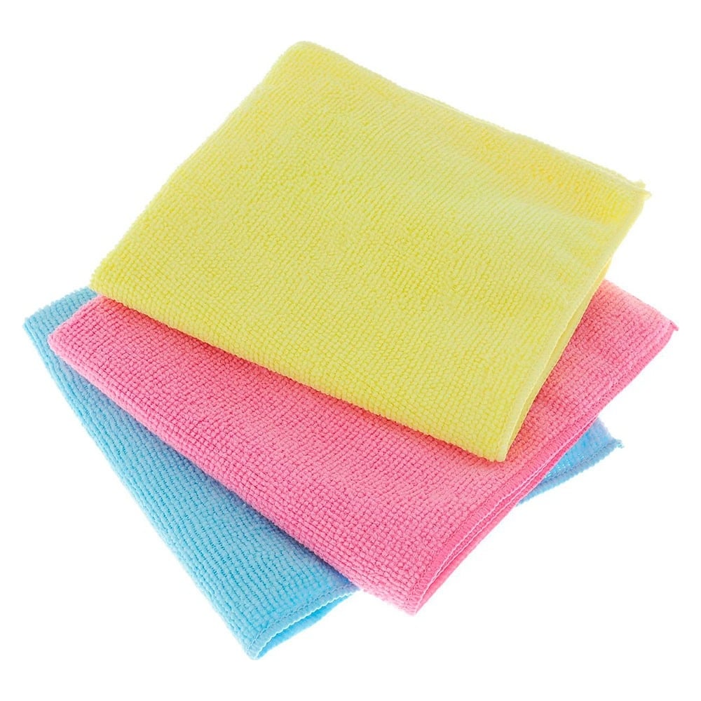 Микрофибра ZiZay мягкое волокно, 30x30см, лазерный шов, оверлок, упаковка 3 шт. ZZ0080 ...