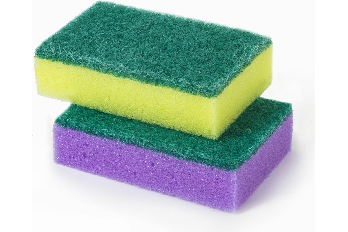 Бытовые губки LAIMA для мытья посуды, комплект 5 шт., 601555 - выгодная ...