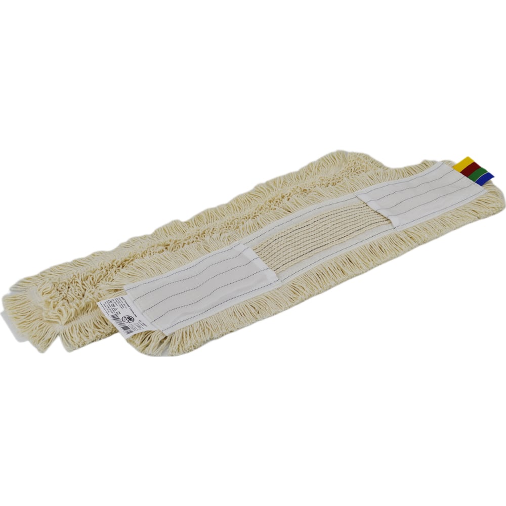 МОП плоский A-VM 60x11 см, хлопок, рамочный, белый, резаный край CN3031 ...