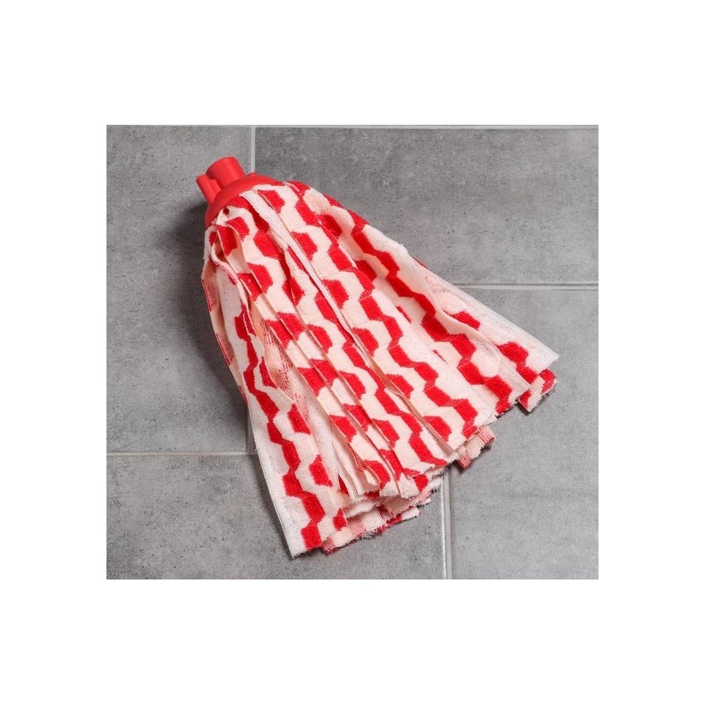 Ленточная насадка для швабры Доляна полоски, микрофибра 150 грамм, цвет ...