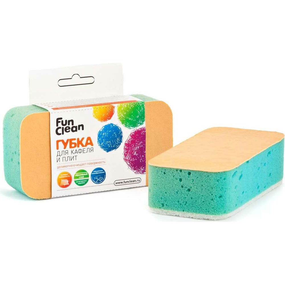 Губка для кафеля и плит Fun Clean 1 шт. 6381 - выгодная цена, отзывы ...