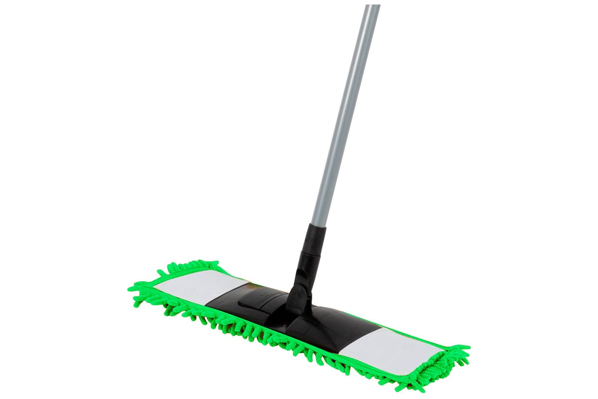 Швабра для пола с насадкой из микрофибры Рыжий кот Mop Clean, лапша ...