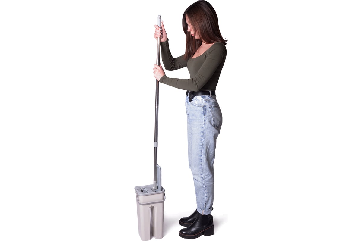 Швабра и ведро Ridberg Hand-Free Scrape Mop Малая 1208966 - выгодная ...