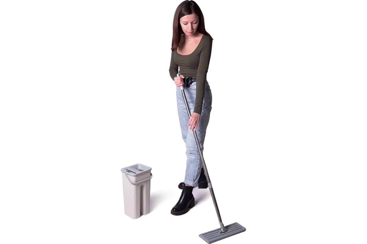 Швабра и ведро Ridberg Hand-Free Scrape Mop Малая 1208966 - выгодная ...