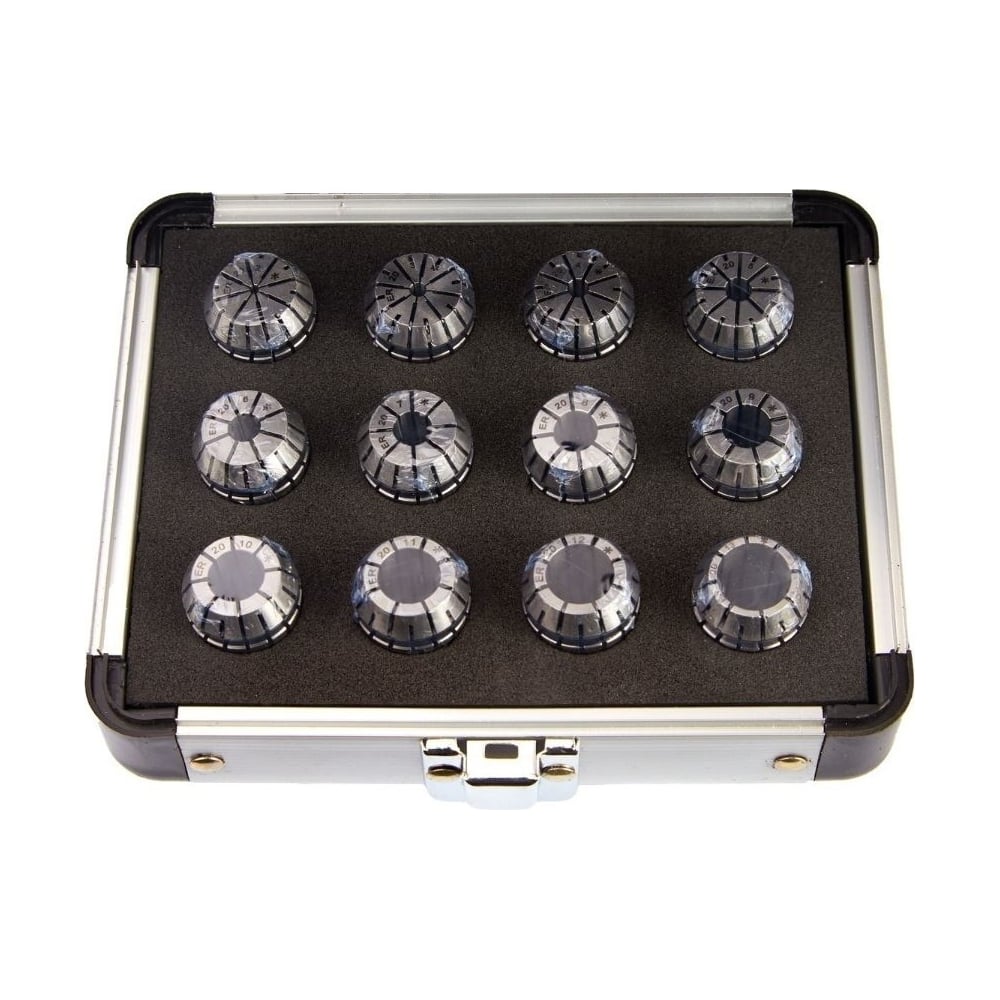 Набор цанг Er20 2 13 мм 12 шт пластиковый кейс Jsd Cb20005 выгодная цена отзывы