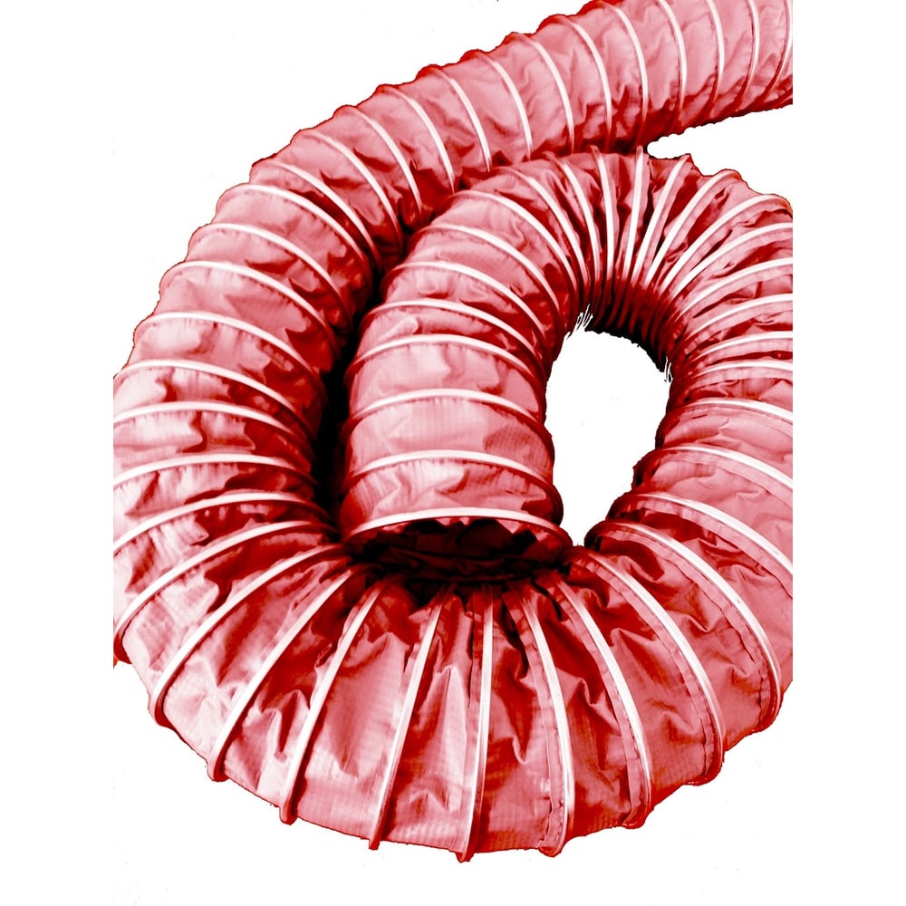 Воздуховод полимерный СL VINIL 160 мм, 5 м, CLIP, красный TEX 160/5R ...