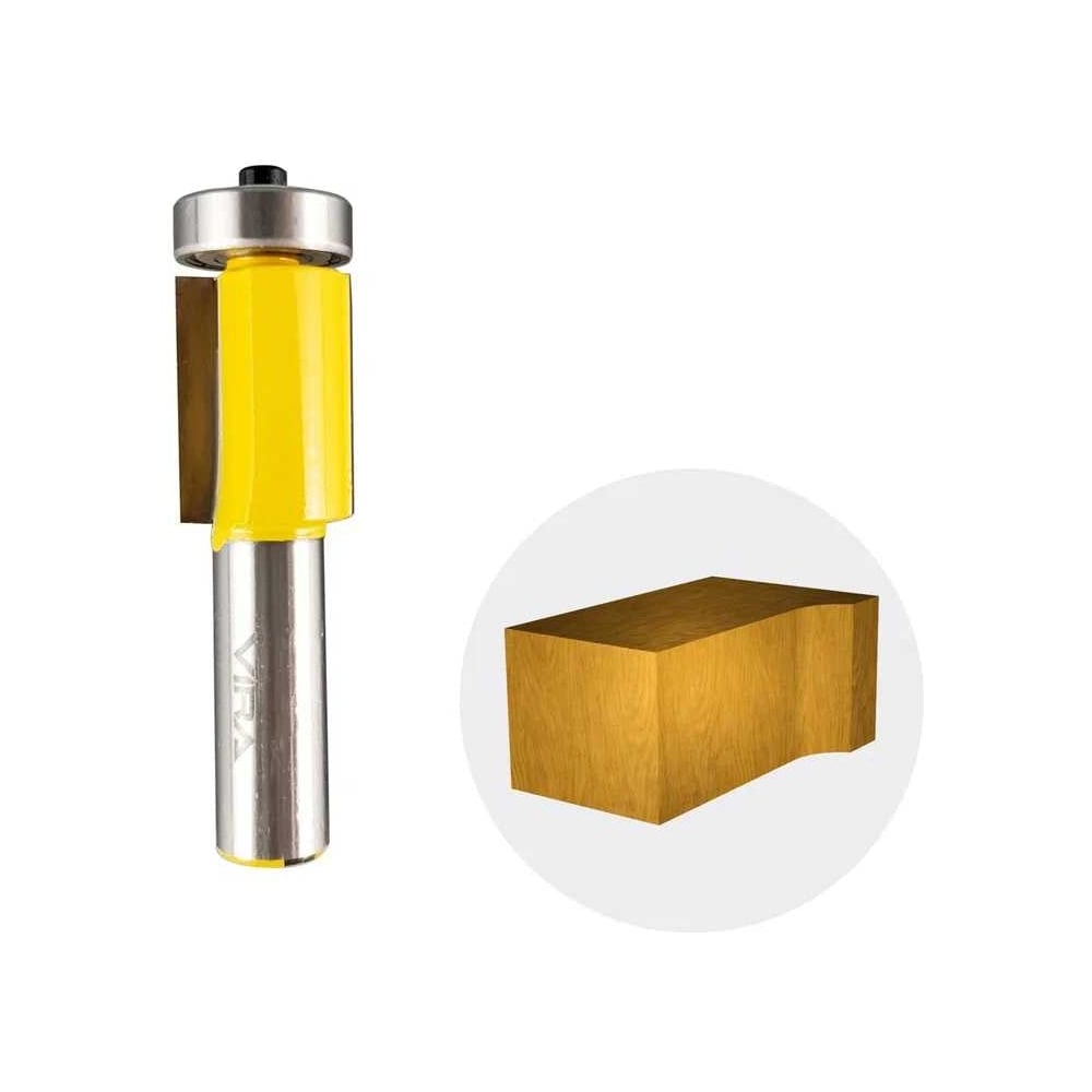 Фреза кромочная прямая (обгонная) с нижним подшипником (19х25.4 мм ...