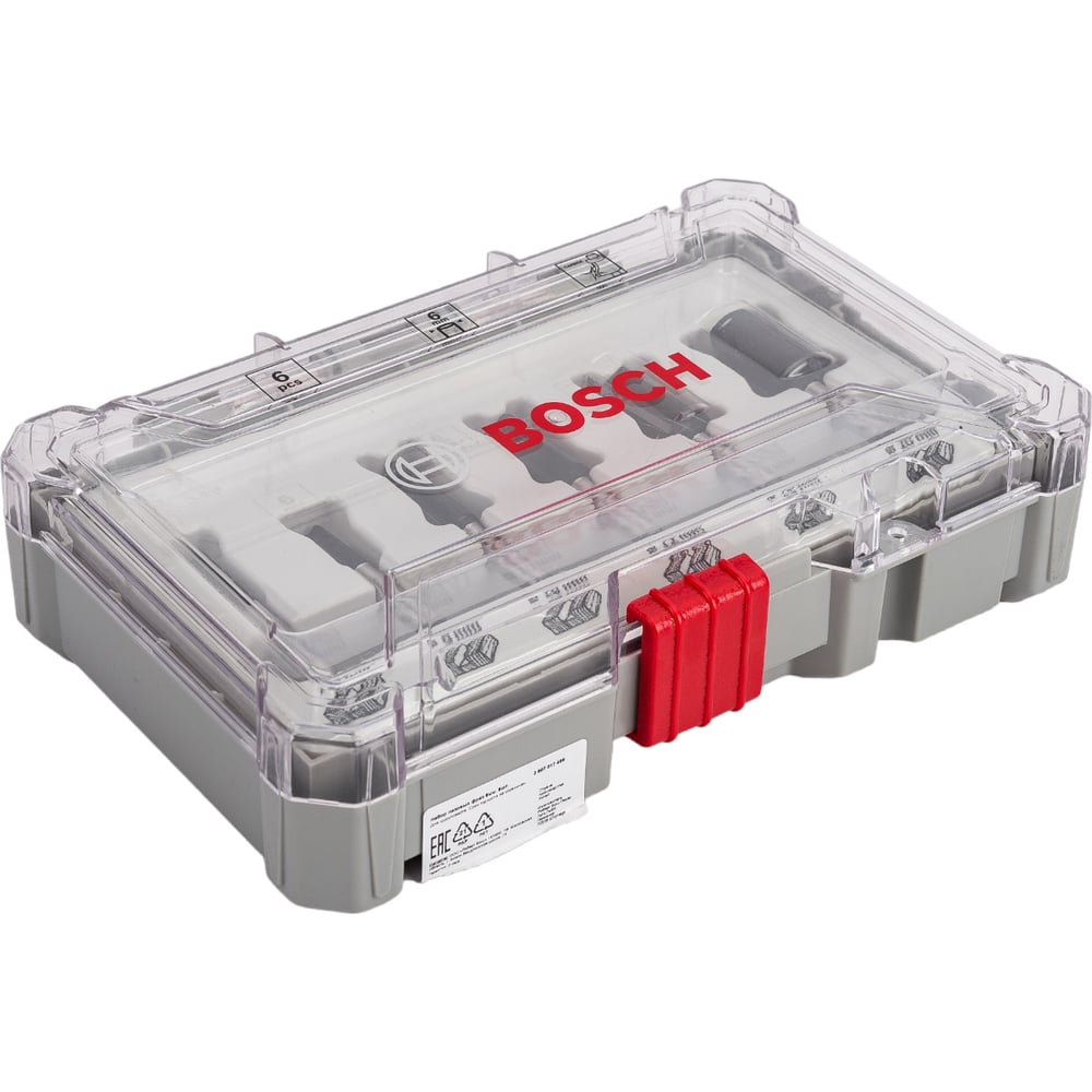 Набор пазовых фрез (6 шт; хвостовик 6 мм) Bosch 2607017465 - выгодная ...