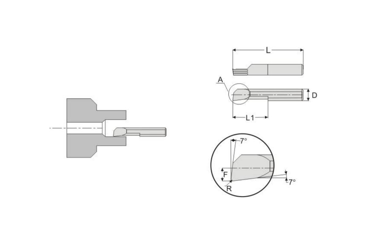 Минирезец MNR 5 R0.1 L22 DESKAR 00-00048327 - выгодная цена, отзывы, характеристики, фото ...