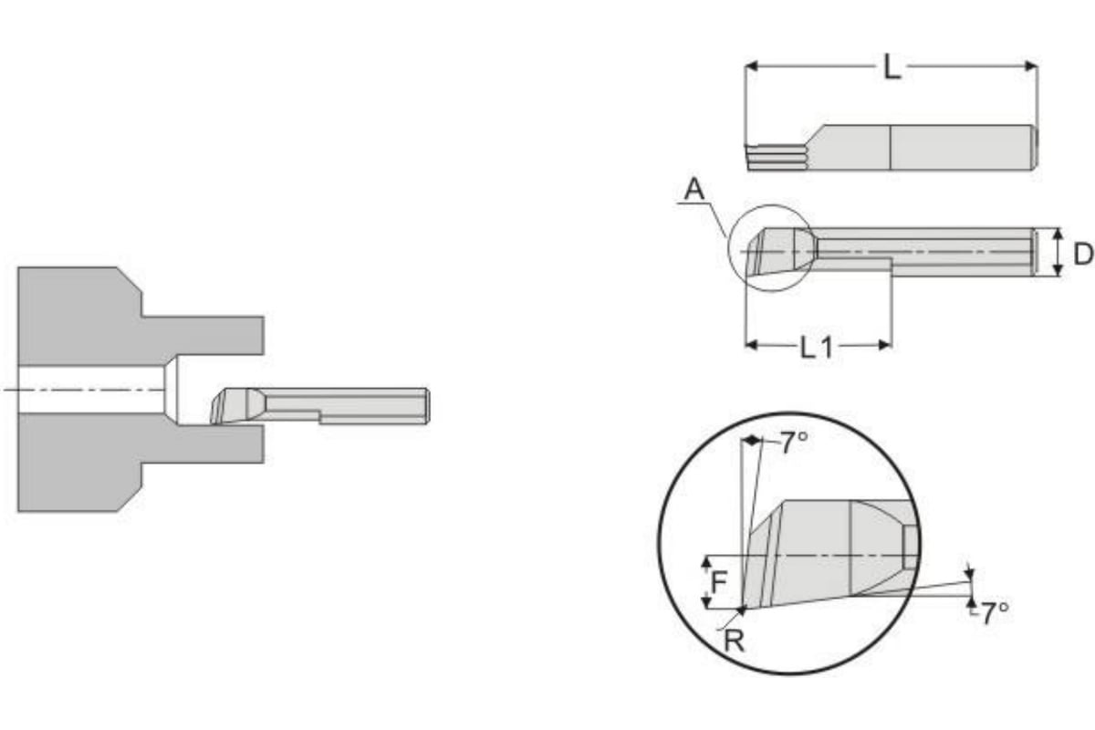 Минирезец MTR 2 R0.1 L10 DESKAR 00-00048299 - выгодная цена, отзывы, характеристики, фото ...