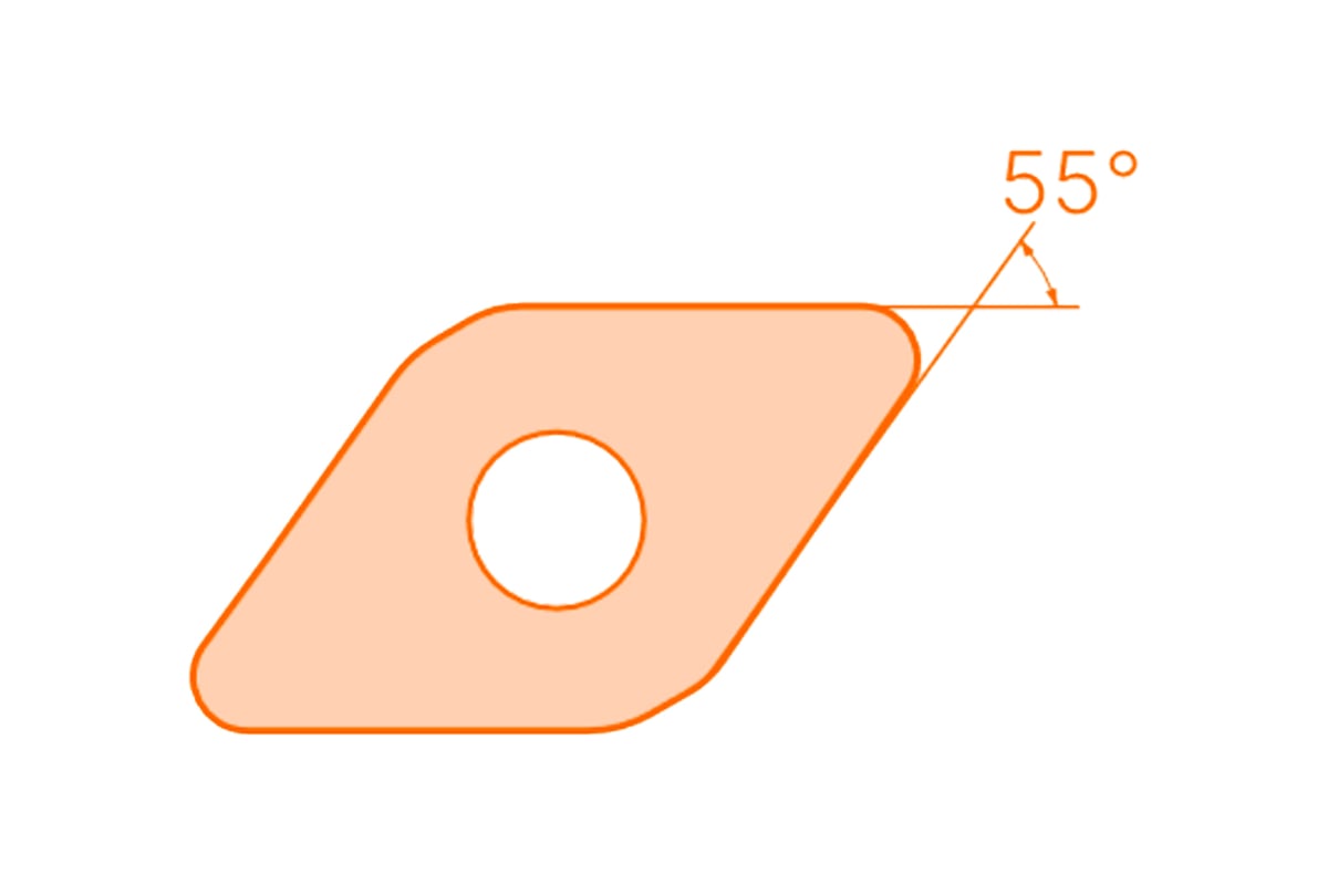 Токарная пластина DNMG110404-EF YBG205F 10 шт VereHorn 36564 - выгодная ...
