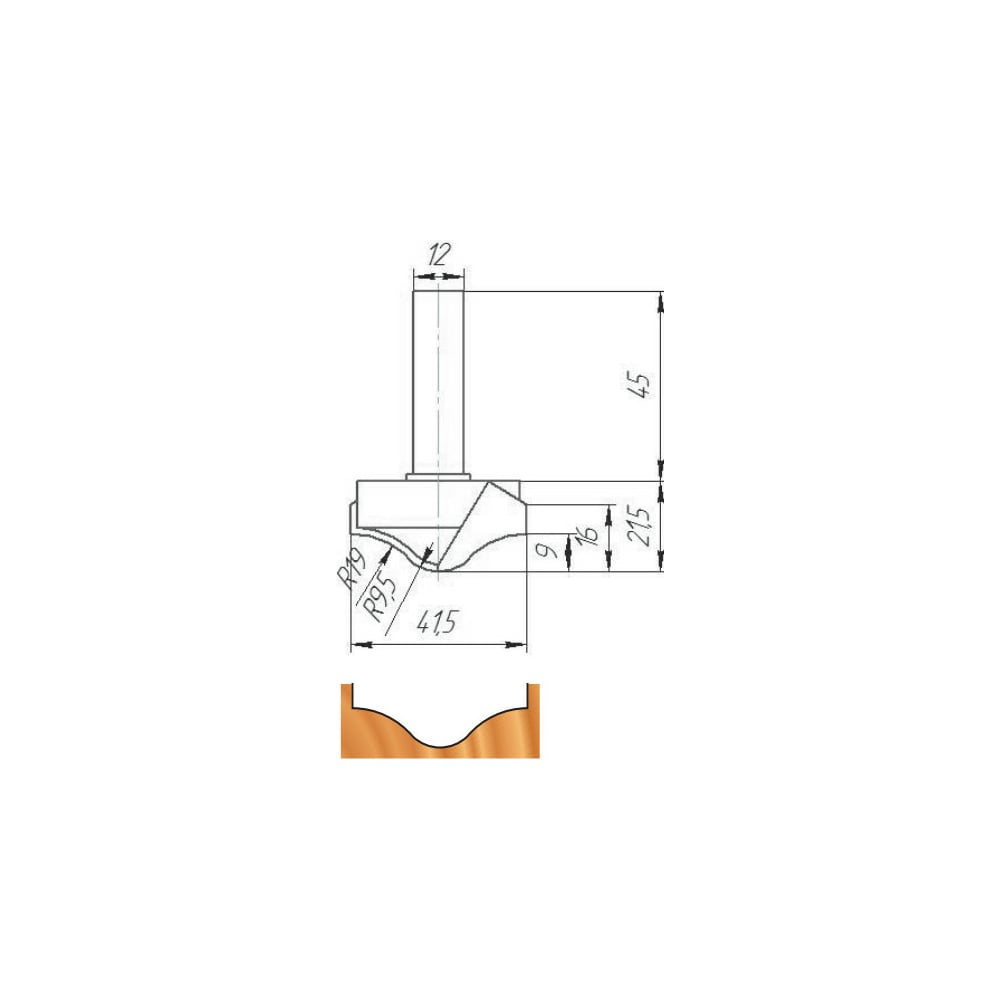 Фреза ФК 0855 МебельДрев 4627198886610 - выгодная цена, отзывы ...