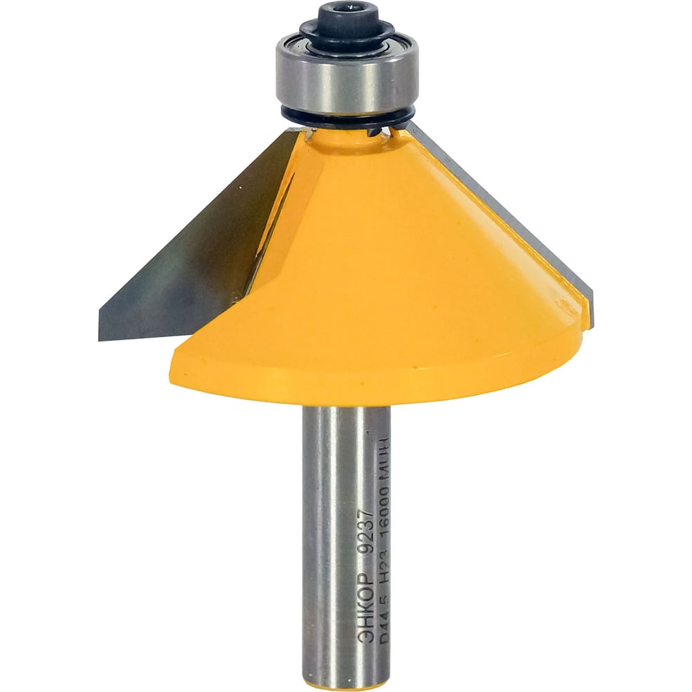 Фреза кромочная конусная (44.5х20 мм; 45°; хвостовик 8 мм) по дереву ...