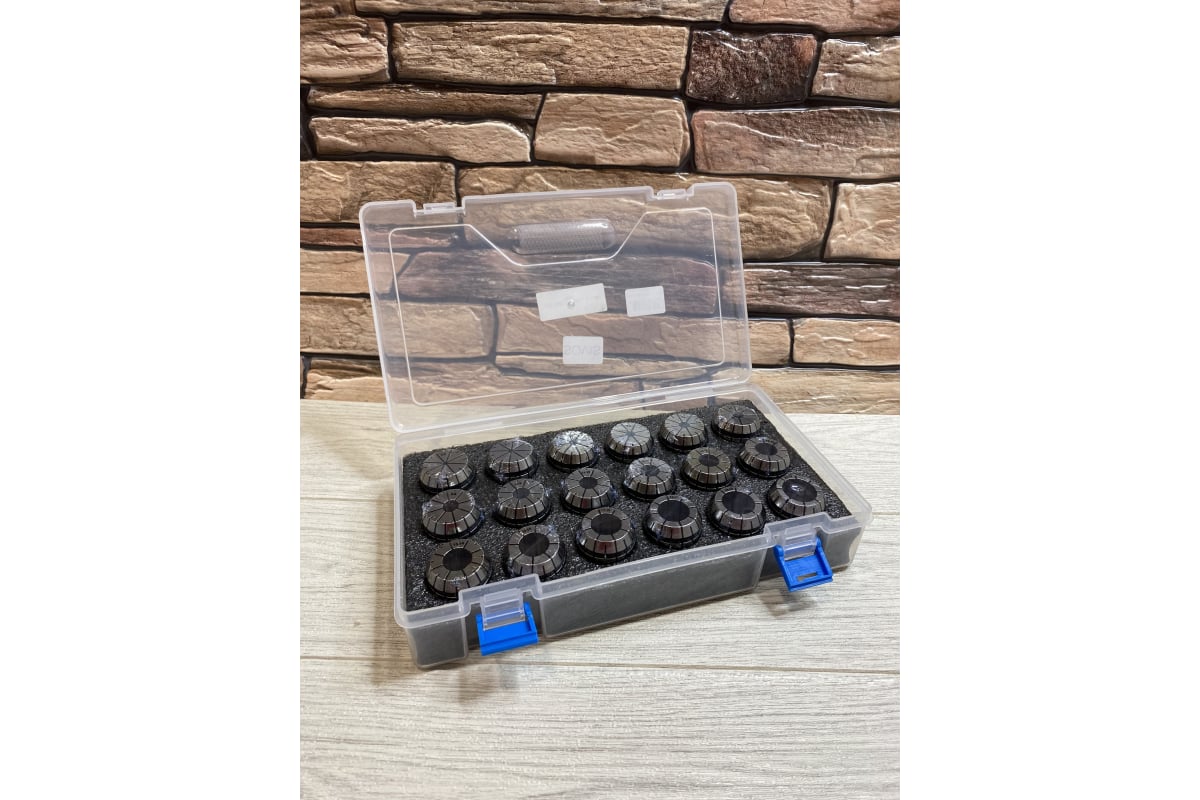 Набор цанг Er32 из 18 шт 3 4 5 6 7 8 9 10 11 12 13 14 15 16 17 18 19 20 мм