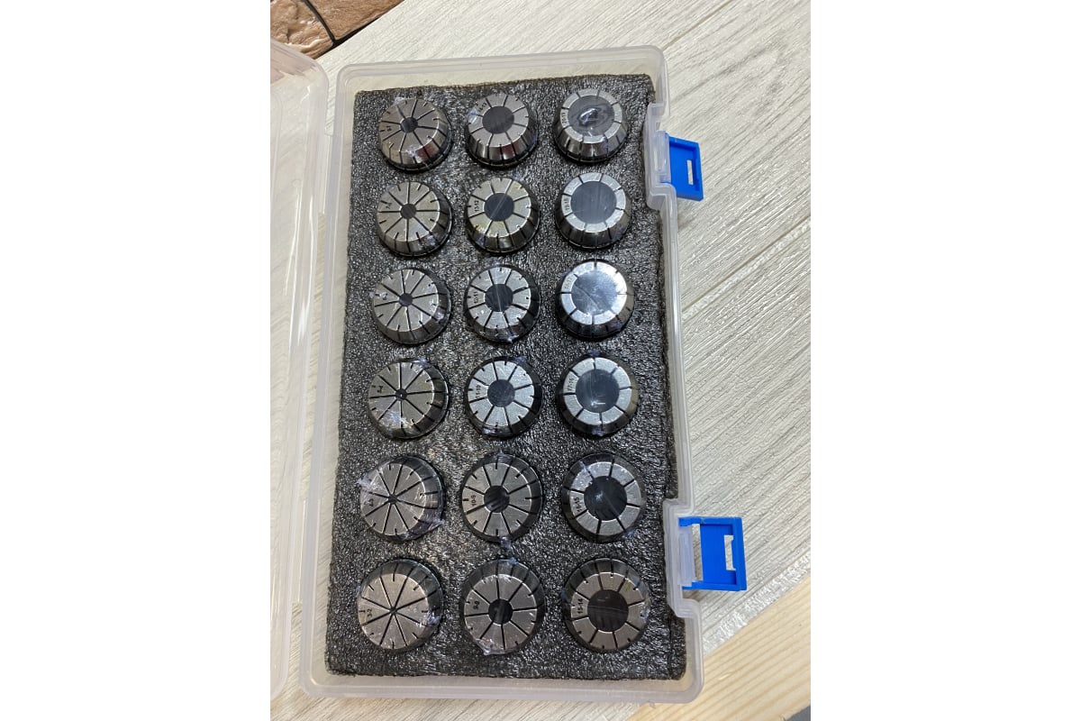 Набор цанг Er32 из 18 шт 3 4 5 6 7 8 9 10 11 12 13 14 15 16 17 18 19 20 мм