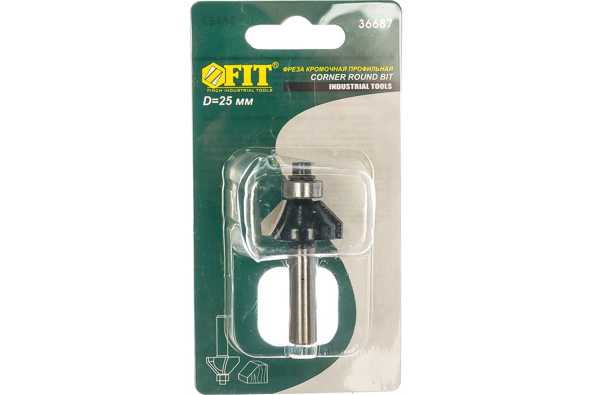 Фреза кромочная конусная (25х50 мм; 45°) по дереву FIT IT 36687 ...