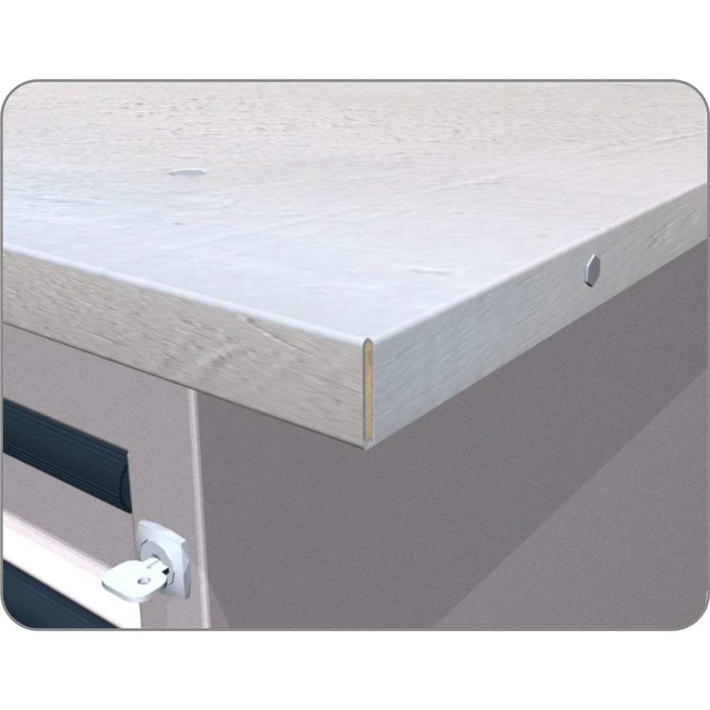 Столешница оцинкованная для двухтумбового верстака FERRUM 01.319G ...