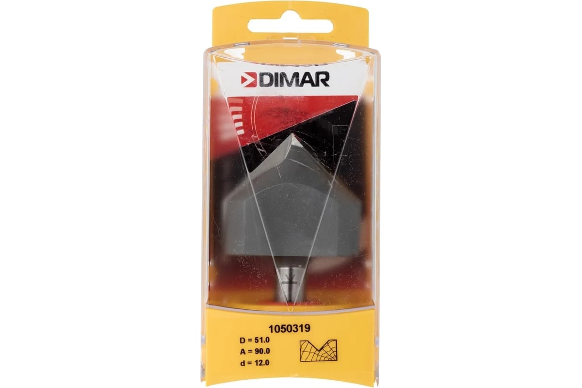 Фреза V паз 90 гр. 51x44.5 мм, L83, хвостовик 12 мм Dimar 1050319 - выгодная цена, отзывы ...