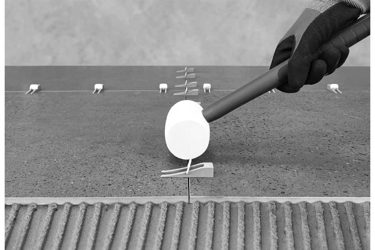 Система выравнивания плитки SMART Зажимы 1.5 мм, 100 шт Tls-Profi ...