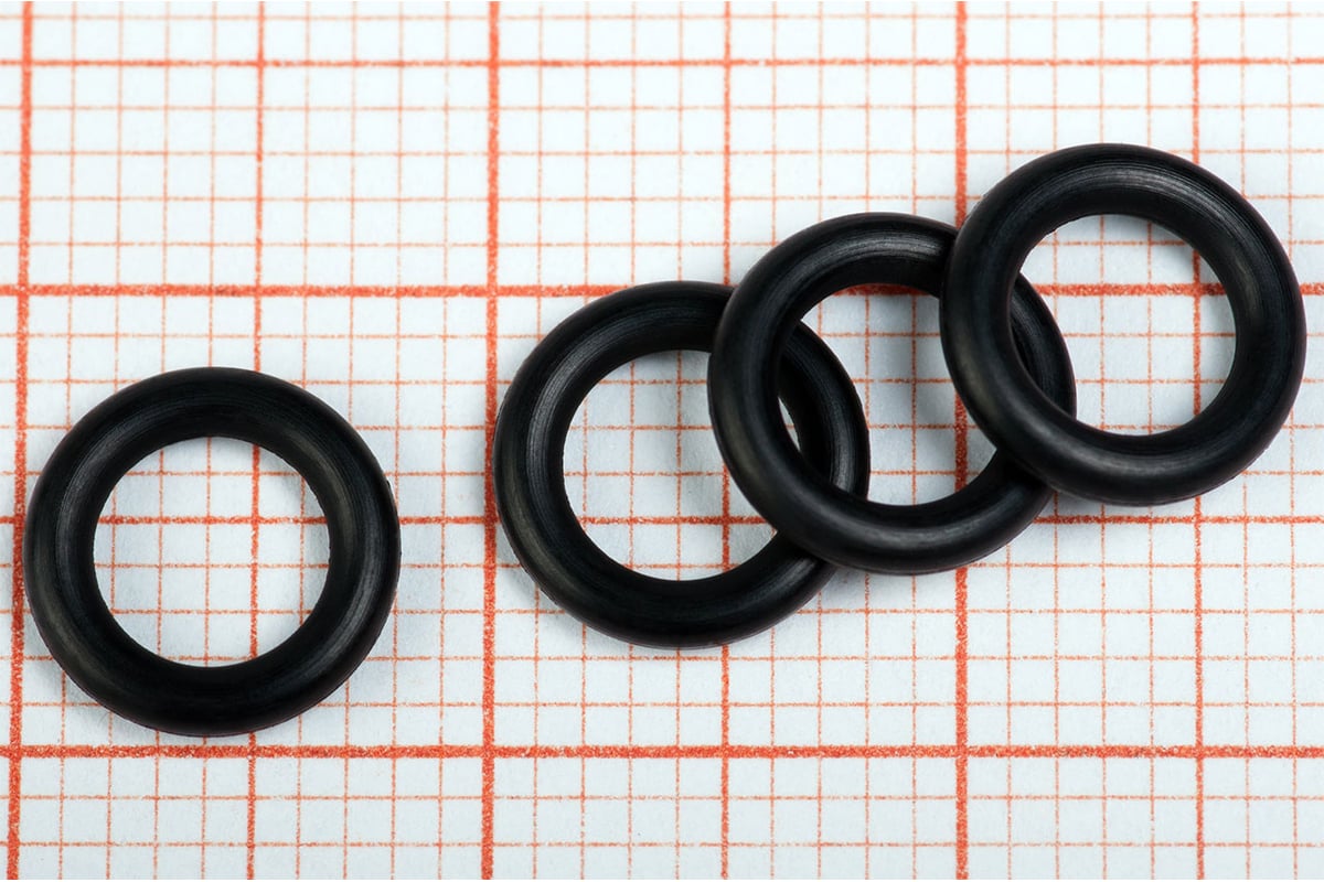Кольцо резиновое O-ring 10 шт, 005.0-1.5 NBR70 HIMPT 00-00018964 ...