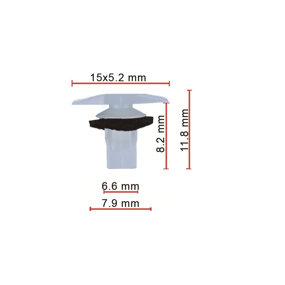 Клипса 10 шт AVERS BC1D58762-10 - выгодная цена, отзывы, характеристики ...