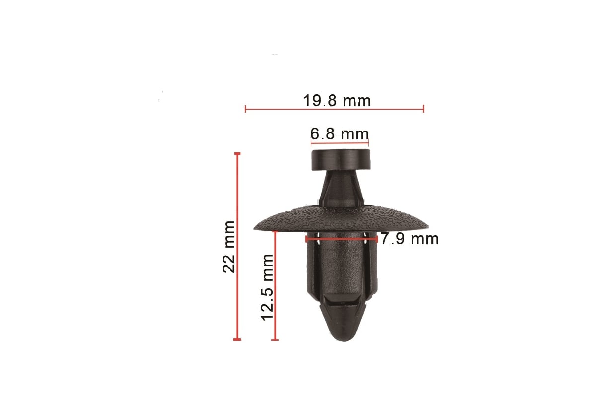 Клипса 50 шт AVERS 3541113-50 - выгодная цена, отзывы, характеристики ...