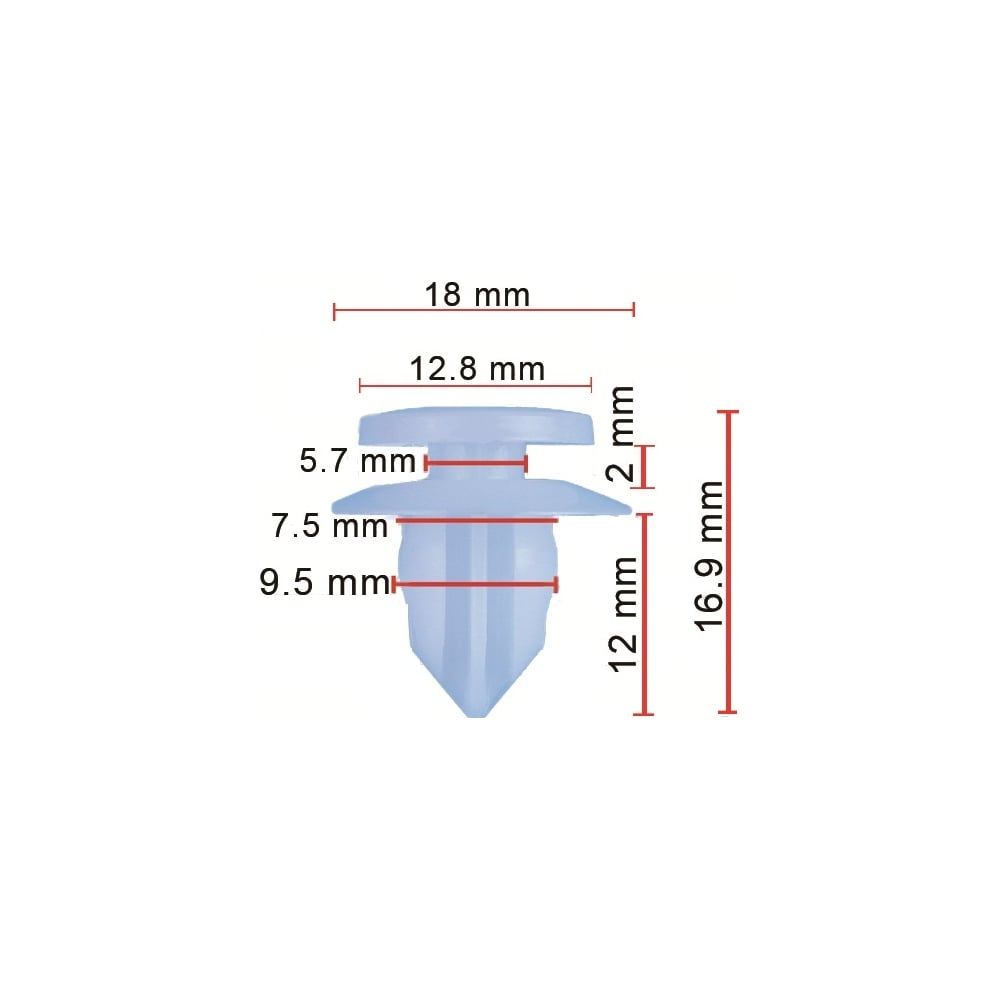 Клипса обшивки порога 50 шт AVERS 9046710162-50 - выгодная цена, отзывы ...