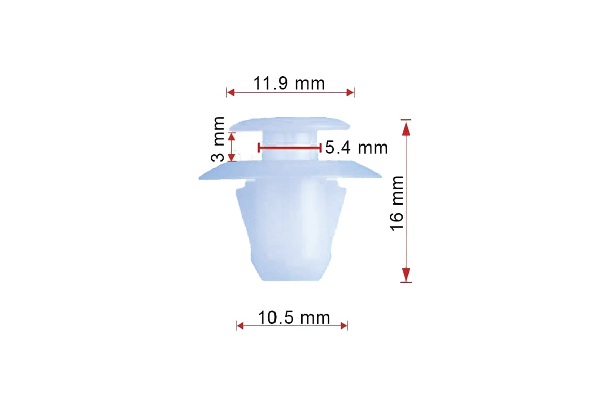 Пистон Avers 10 шт. 7586760010-10 - выгодная цена, отзывы ...
