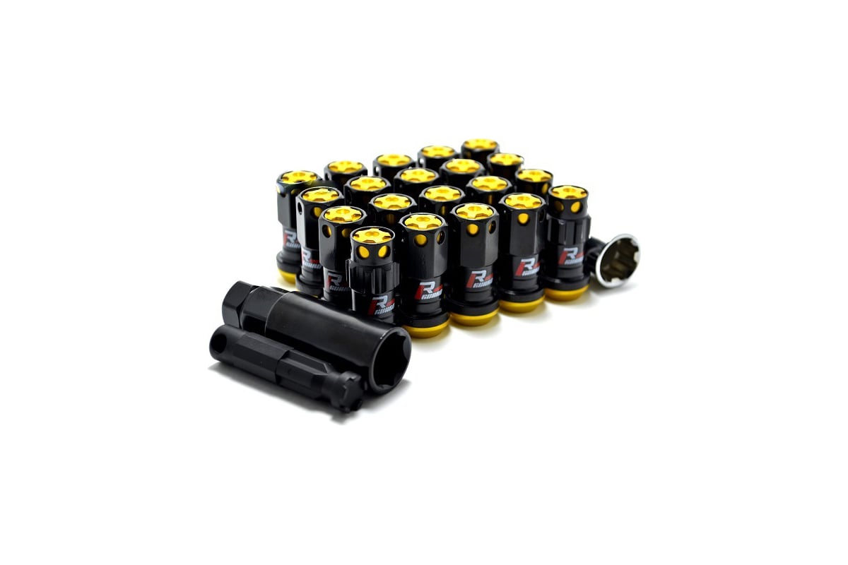 Комплект гаек М12x1.5 Чёрный/Золотой STARLEKS kk911945RCN(16/4/3)GD ...