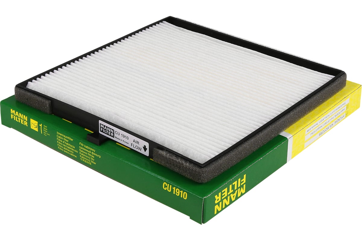 Фильтр салонный Hyundai i10 08-/KIA Picanto MANN-FILTER 06- CU1910 ...