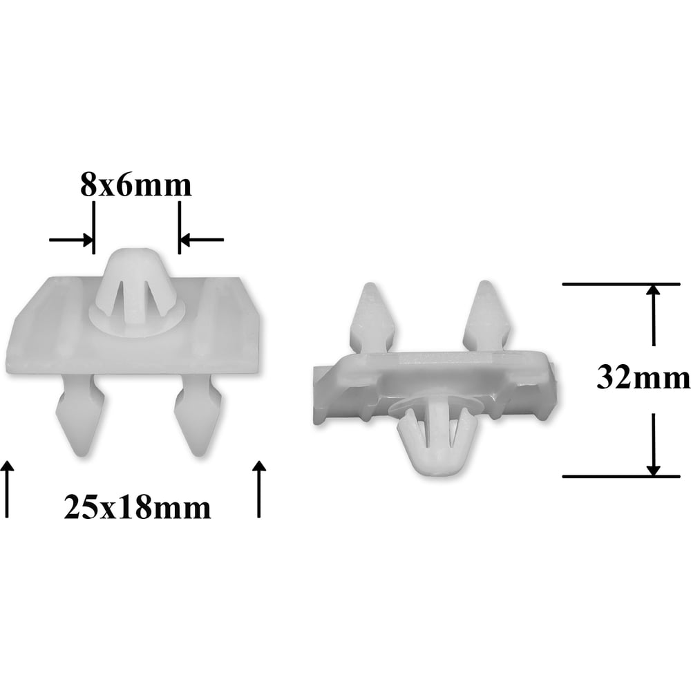 Автокрепеж для Mercedes 10 шт 0019884681, a0019884681 КрепАвто 0964 ...