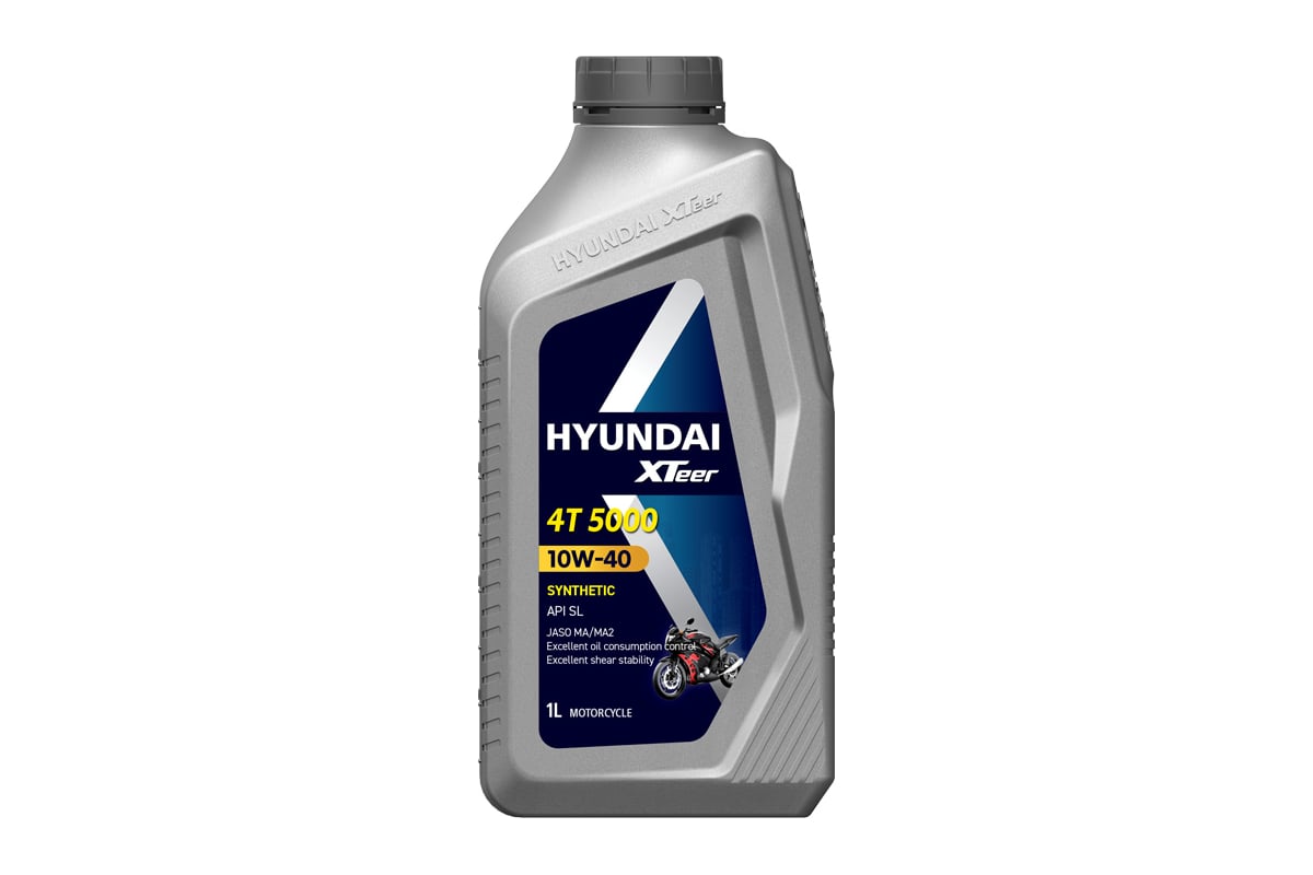 Масло 4-х тактное 4T 5000, 10W40, 1 л HYUNDAI XTeer 1011005 - выгодная ...